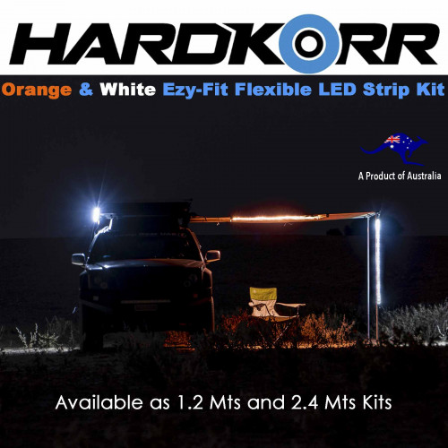 Hardkorr Orange & White Ezy-Fit Flexible LED Strip Kit
